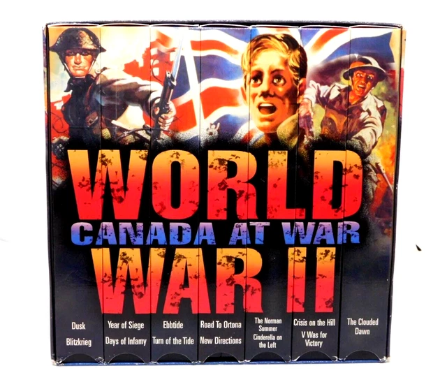 VHS WORLD WAR II Canada At War 7 Video Box Set 6 Hours Black & White £ ...