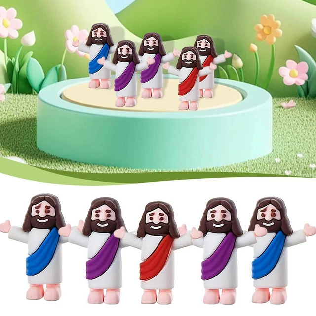 LITTLE JESUS FIGURES Original Design Jesus Love You Mini Rubber Jesus ...