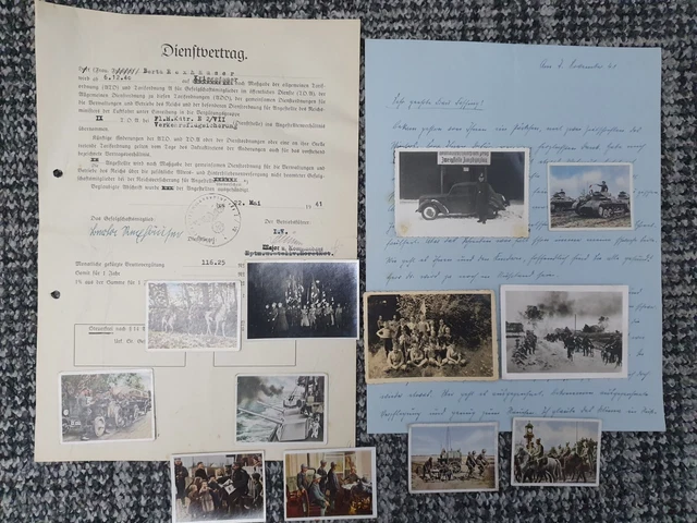 ORIGINAL GERMAN WW2 Soldiers Letter .Cigarette cards. Photos ++ £9.50 ...
