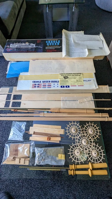 DUMAS CREOLE QUEEN 48" Paddle Steamer #1222 RC Wooden Kit SPARES ...