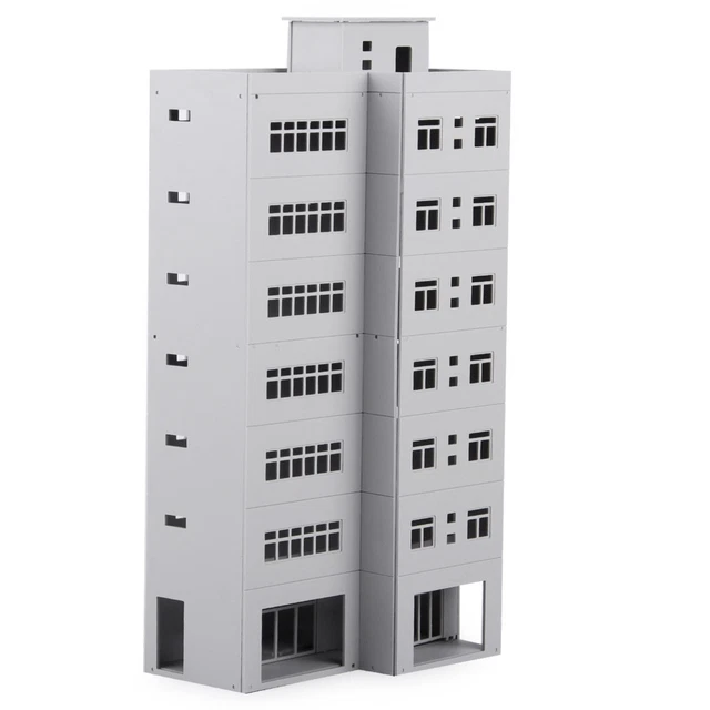 Ho Scale Buildings 1/87 Train Railway Modern Tall Business Office ...