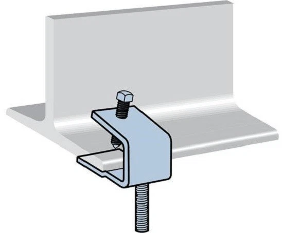 UNISTRUT WINDOW BEAM CLAMP UNIP1796 89x90x45mm Set Screw, Zinc Plated ...