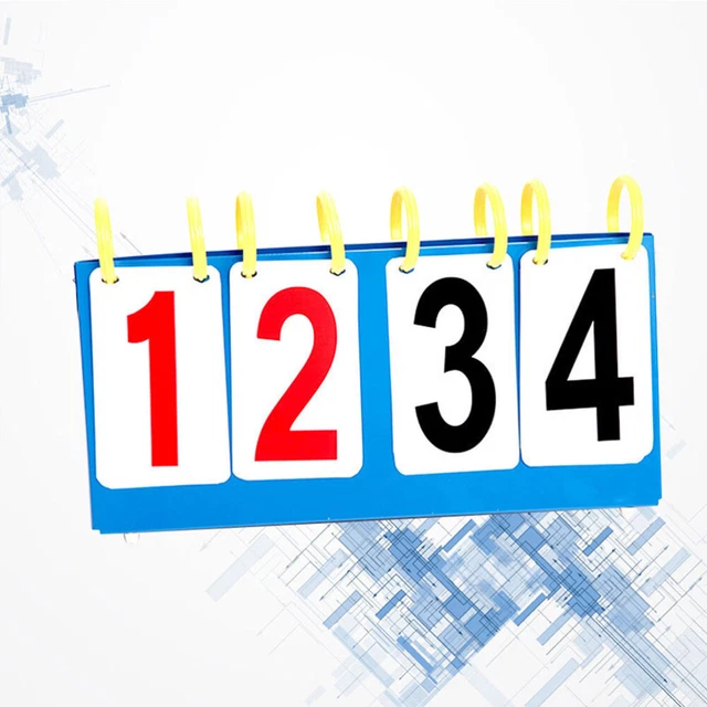 PORTABLE 4-DIGIT TABLE Scoreboard Scoring Marker Score Keeper Sports £17.47 - PicClick UK