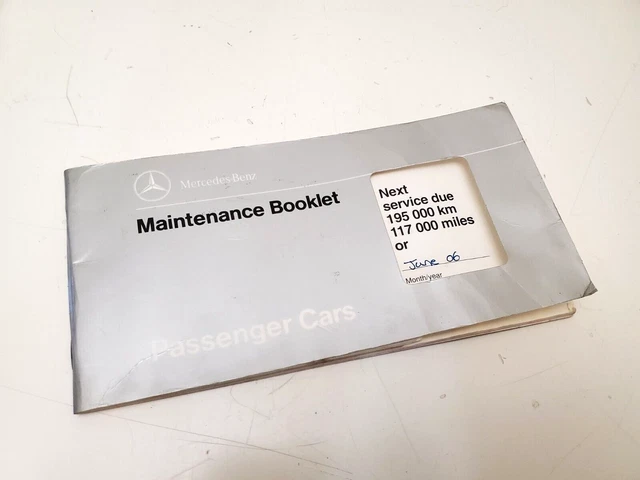 MERCEDES W126 W201 W124 W140 R129 Service Book / Maintenance Booklet £ ...