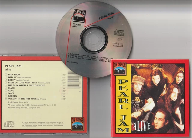 CD RARO DE PEARL JAM ""Alive""! EUR 15,62 - PicClick ES