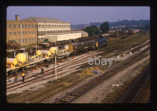 ORIGINAL 35MM SLIDE-CLASS 31 - 31199 w/ engineers train at Ipswich on ...
