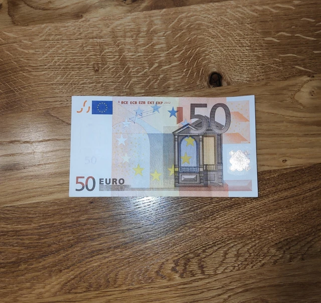 SAMMLERSTÜCK, SELTENER 50 Euro Schein aus dem Jahr 2002 EUR 550,00 ...