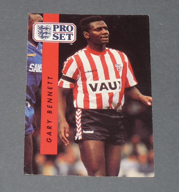 GARY BENNETT BLACK CATS SUNDERLAND FOOTBALL CARD PRO SET 1st DIVISION ...