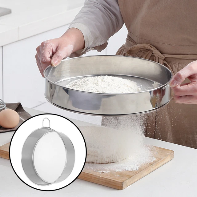 SETACCIO DA CUCINA setaccio per farina in acciaio inox pratico ...