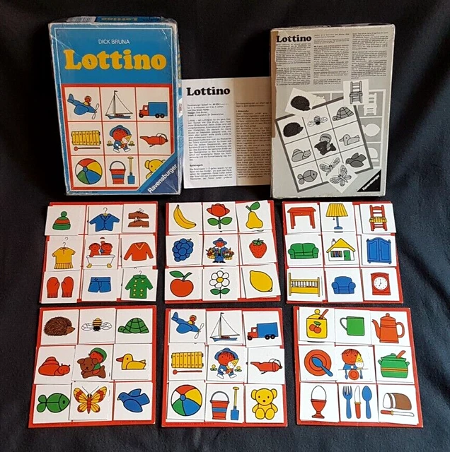 VINTAGE RAVENSBURGER KULT-SPIEL LOTTINO 1973 Dick Bruna-Motive ...