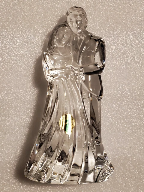 WATERFORD CRYSTAL MAN Woman Husband Wife Couple Figurine, Paperweight ...