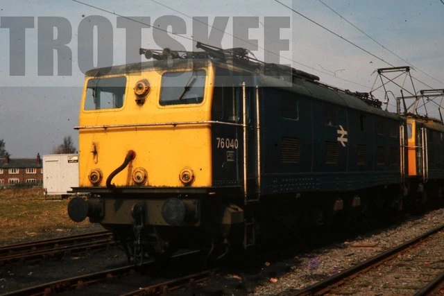 35MM SLIDE BR British Railways Electric Loco Class 76 76040 Reddish ...