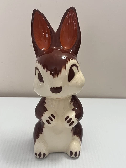 VINTAGE ROBERT SIMMONS Cheeky The Ceramic Rabbit Figurine Statue Brown ...
