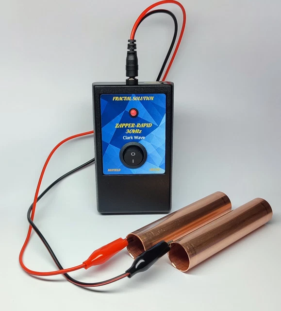 ZAPPER DR. HULDA Clark ZAPPER-RAPID 30kHz MK2 with copper electrodes ...