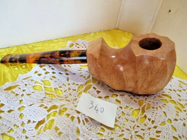 PIPA FREE HAND in radica toscana bocchino floc in metacrilato ambra ...