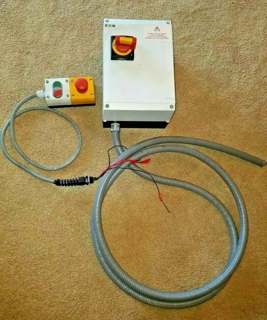 EATON ESTOP START stop lockout tagout enclosure contactor C1-K5X-160-M ...
