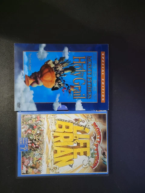 MONTY PYTHON HOLY Grail And Life Of Brian DVD Classic Comedy Lot $6.99 ...