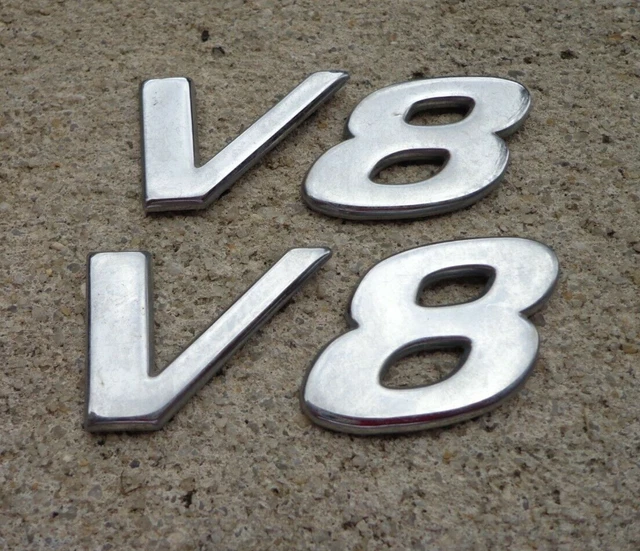 FORD V8 EMBLEM letters set badge decal logo symbol Explorer OEM Genuine ...