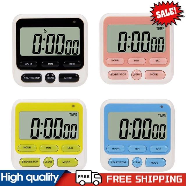DIGITAL STOPWATCH KITCHEN Cooking Count Up Countdown Timer Alarm ...