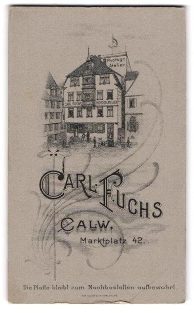 FOTOGRAFIE CARL FUCHS, Calw, Ansicht Calw, Marktplatz 42, Blick auf den ...