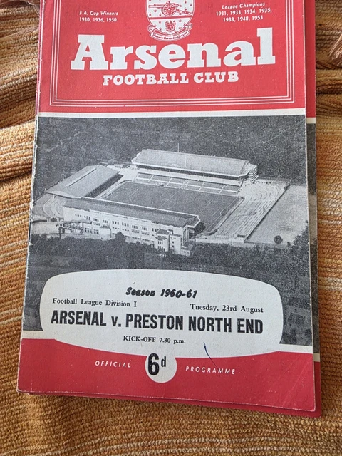 20 X ARSENAL Home Programmes From Season 1960-61 L17 £17.21 - PicClick UK