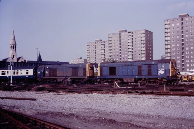 1980S BRITISH RAIL BR Diesel Electric Loco Railway 20 066 Slide Ref 224 ...
