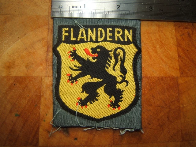 WW2 WWII GERMAN Army ELITE! Volunteers FLANDERN arm patch ORIGINAL ...