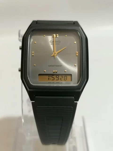 VINTAGE MEN’S CASIO AQ-48 Watch Module 1301 Rare Quartz Digi Ana Alarm ...