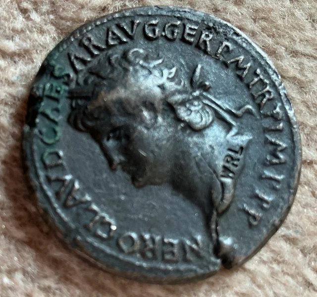 WRL REPRODUCTION ROMAN Coin Nero CLAVD Caesar Decvrsio 3.5 Cm £7.58 ...