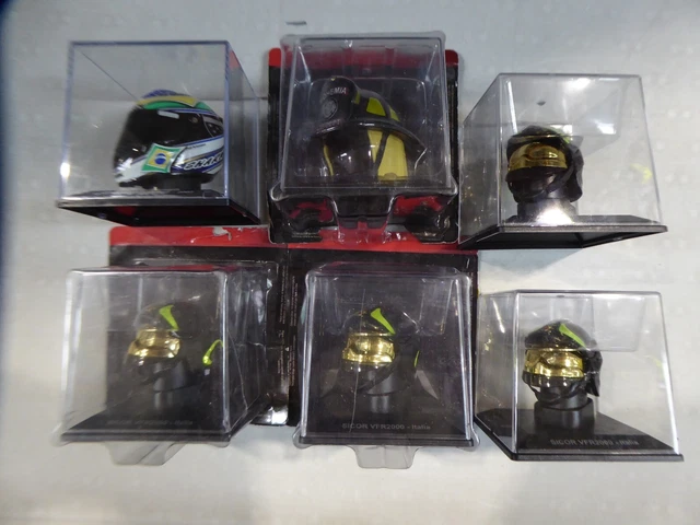LOT DE 6 Casques miniatures échelle 1/5 Moto GP + Pompiers - GDM15 EUR 1,00 - PicClick FR
