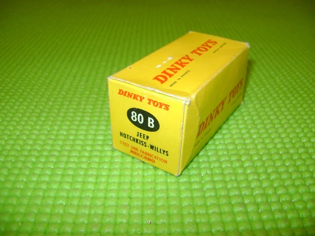 DINKY TOYS 80B Jeep Hotchkiss-Willys Original Empty Box No Illustration ...