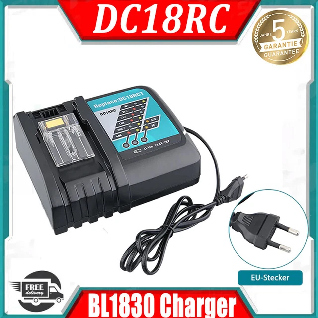PER BATTERIA MAKITA caricabatterie rapido DC18RC DC18RF DC18RD LXT 14,4 V/18 V caricabatterie NX ...