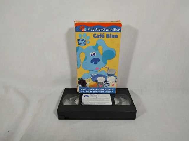 BLUES CLUES CAFE Blue VHS 2001 Nickelodeon Math Restaurant Vocabulary ...