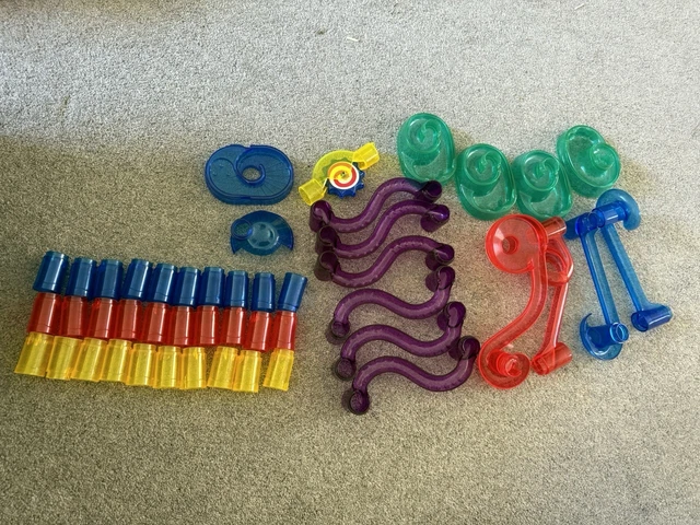 MARBLE RUN COMPLETE Set 48 Pieces with 5 Marbles £17.35 - PicClick UK