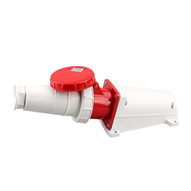 5 PIN WATERPROOF Industrial Socket 63A 415V 3 Phase Connectors IP67 ...