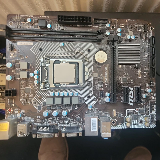 MSI H110M PRO-VD Motherboard LGA 1151 Socket Micro ATX With Intel core i5 8350k £58.00 - PicClick UK