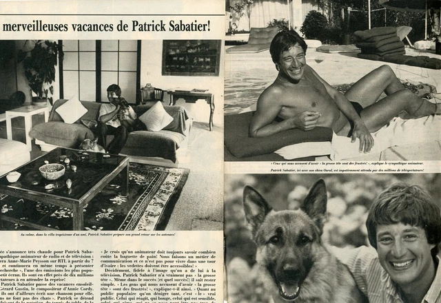 COUPURE DE PRESSE Clipping 1981 Patrick Sabatier (2 pages) EUR 5,00 - PicClick FR