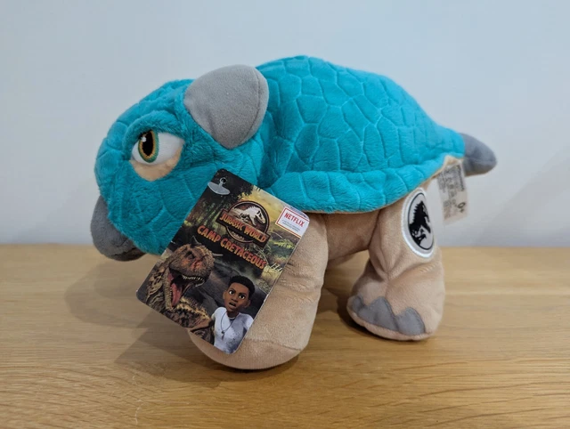 JURASSIC WORLD CAMP CRETACEOUS BUMPY ANKLYOSAURUS DINOSAUR 10" SOFT TOY ...