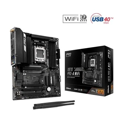 ASROCK X870 PRO-A WIFI Amd Am5 Socket Motherboard 4 X Ddr5 Dimm Slots 1 ...