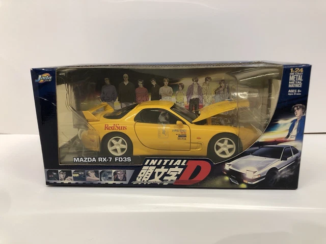 JADA TOYS INITIAL D Mazda Rx7 FD3S 1:24 Die Cast Cars JDM - READ $380. ...