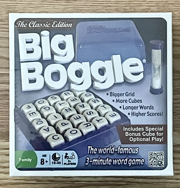 BIG BOGGLE THE Classic Edition Word Game~ Family Game Night Age 8 ...