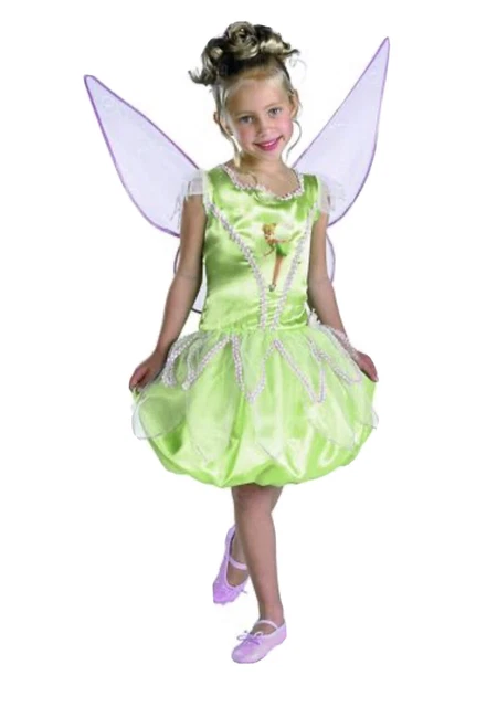 Disney Fairies Tinkerbell Deluxe Tinker Bell Dress Costume Size 7 8