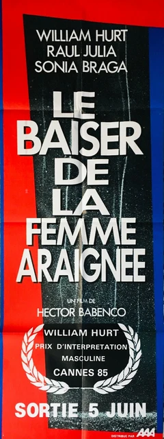 AFFICHE CINÉMA LE BAISER DE LA FEMME ARAIGNÉE 60x160cm Poster / William Hurt EUR 10,00 - PicClick DE
