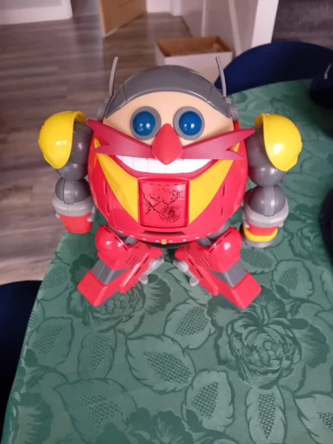 SONIC THE HEDGEHOG Dr Robotnik Giant Eggman Robot Battle Set 10 Inch ...