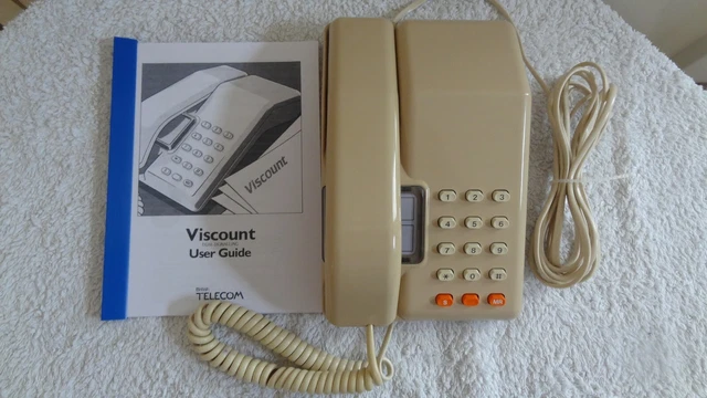 VINTAGE BT BRITISH Telecom Viscount (Beige) in VGC, Working £2.24 ...