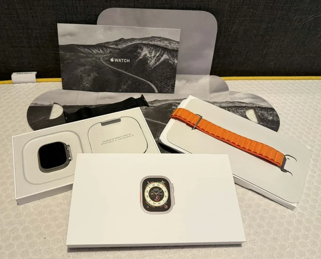 APPLE WATCH ULTRA 1 1st generation 49mm Titanium Case with Orange ...