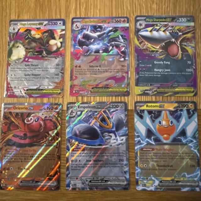 POKEMON TCG PHANTASMAL Flames ex double rare bundle x6 no dupes £7.54 ...