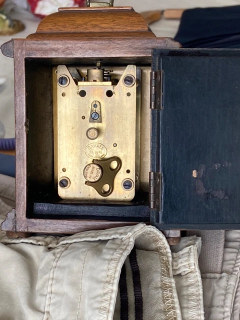 DAVALL DELUXE MECHANICAL Oak Caddy Top Mantel Clock , Made in London ...