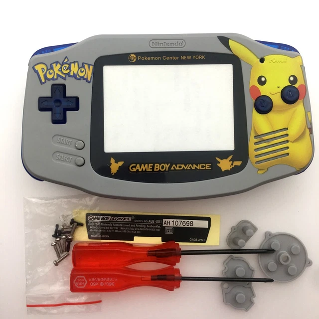 BIG PIKA-CHU GRAY Housing Shell Case cover for Game Boy Advance GBA ...