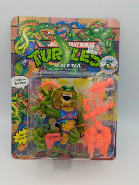 FIGURINE SCALE TAIL 1992 Playmates MOC TMNT CRACKED Teenage Mutant ...